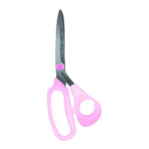 8" True Righty Scissors, Satin Polish with Pink Handle | Professional ...